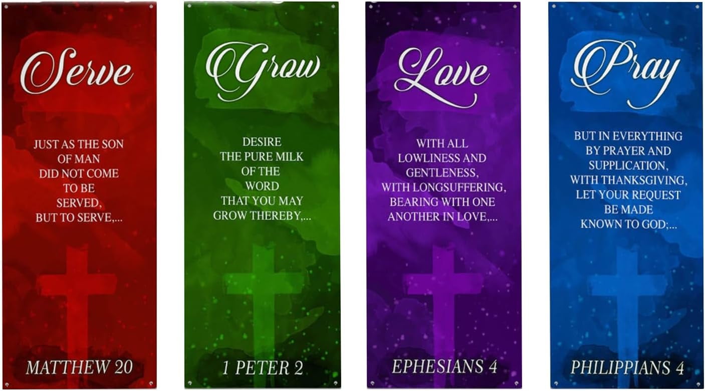 Church Banners for Sanctuary wall with Scripture | Welcome Praise ...