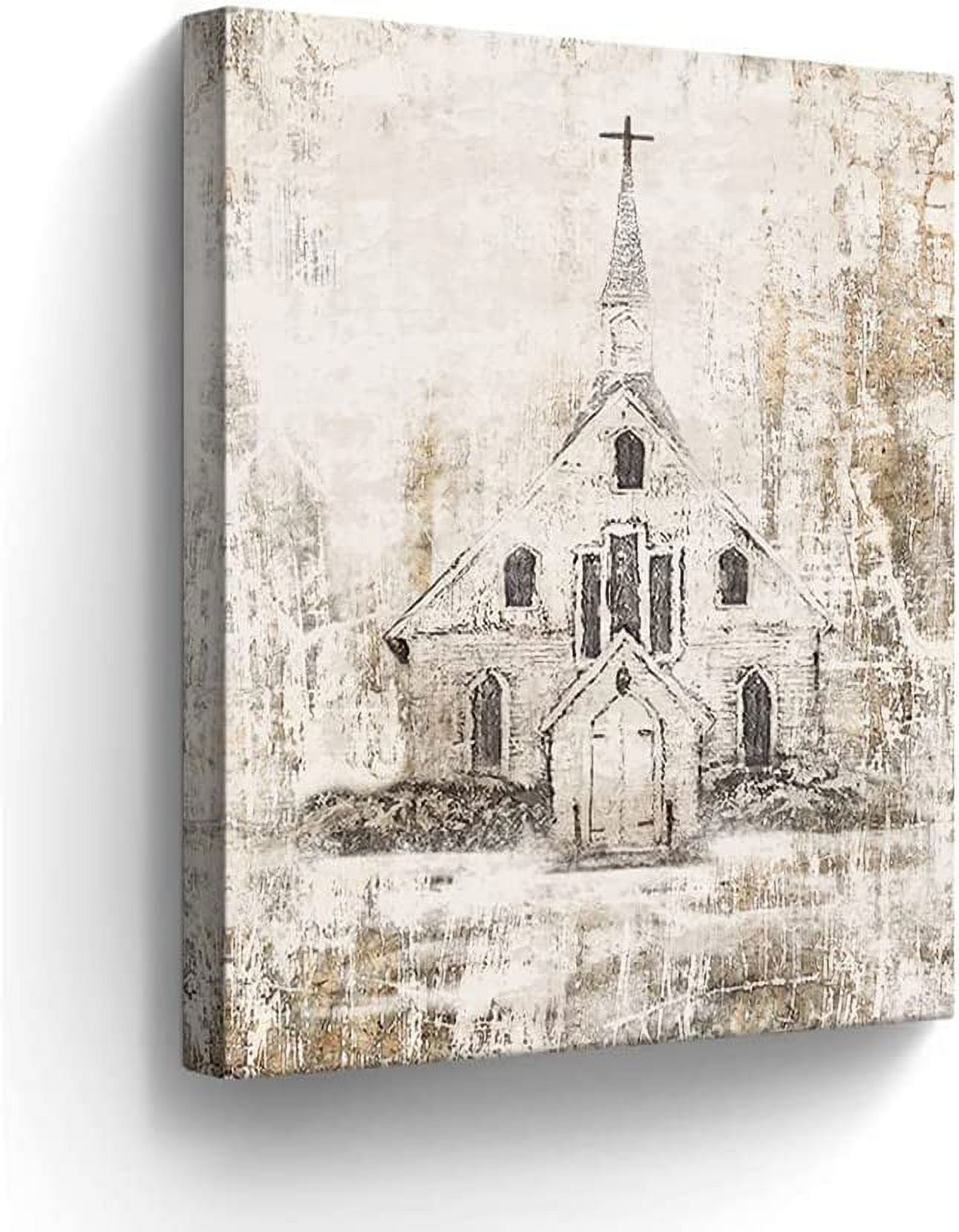 Church Canvas Wall Art Christian Gift Church Pictures Wall Decor ...