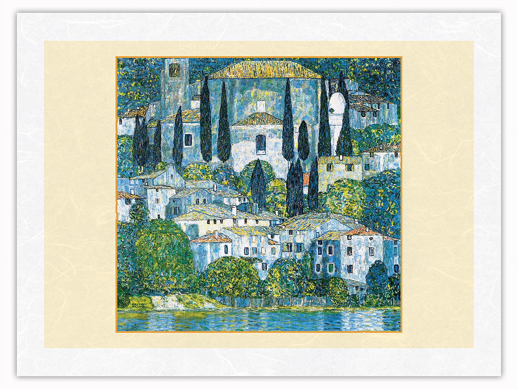 Church in Cassone - Lake Garda Italy - From an Original Color Painting ...