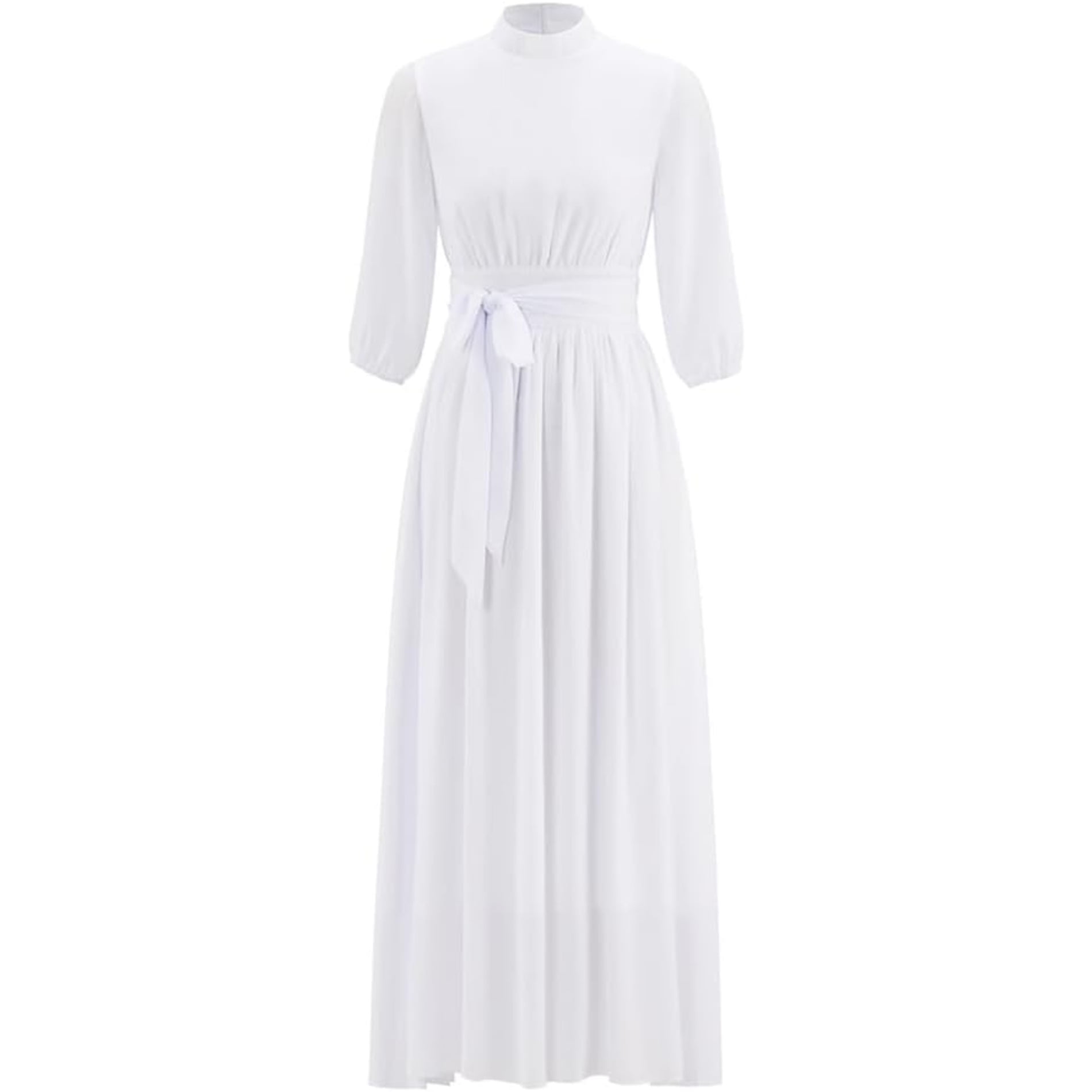 Elegant Liturgical Choir Robe – Minister Cassock with Belt for Church ...