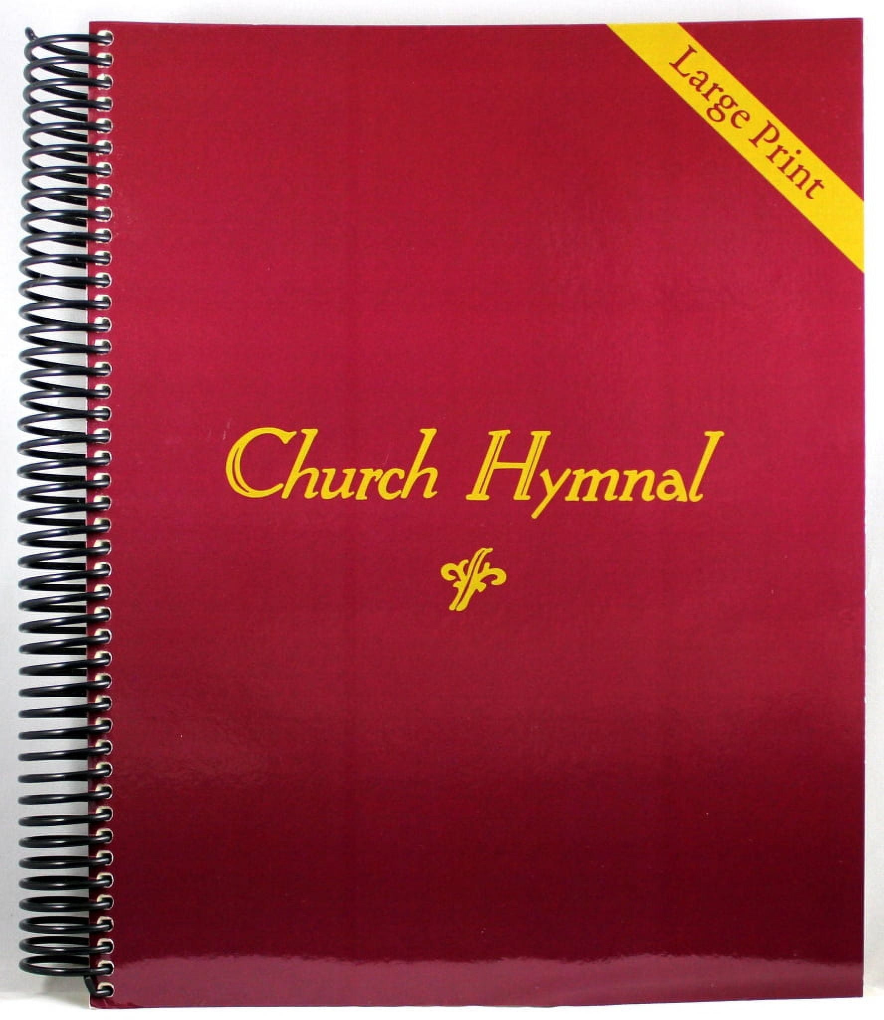 Pathway's Large Print Spiral Bound Church Hymnal - Christian Piano Song ...