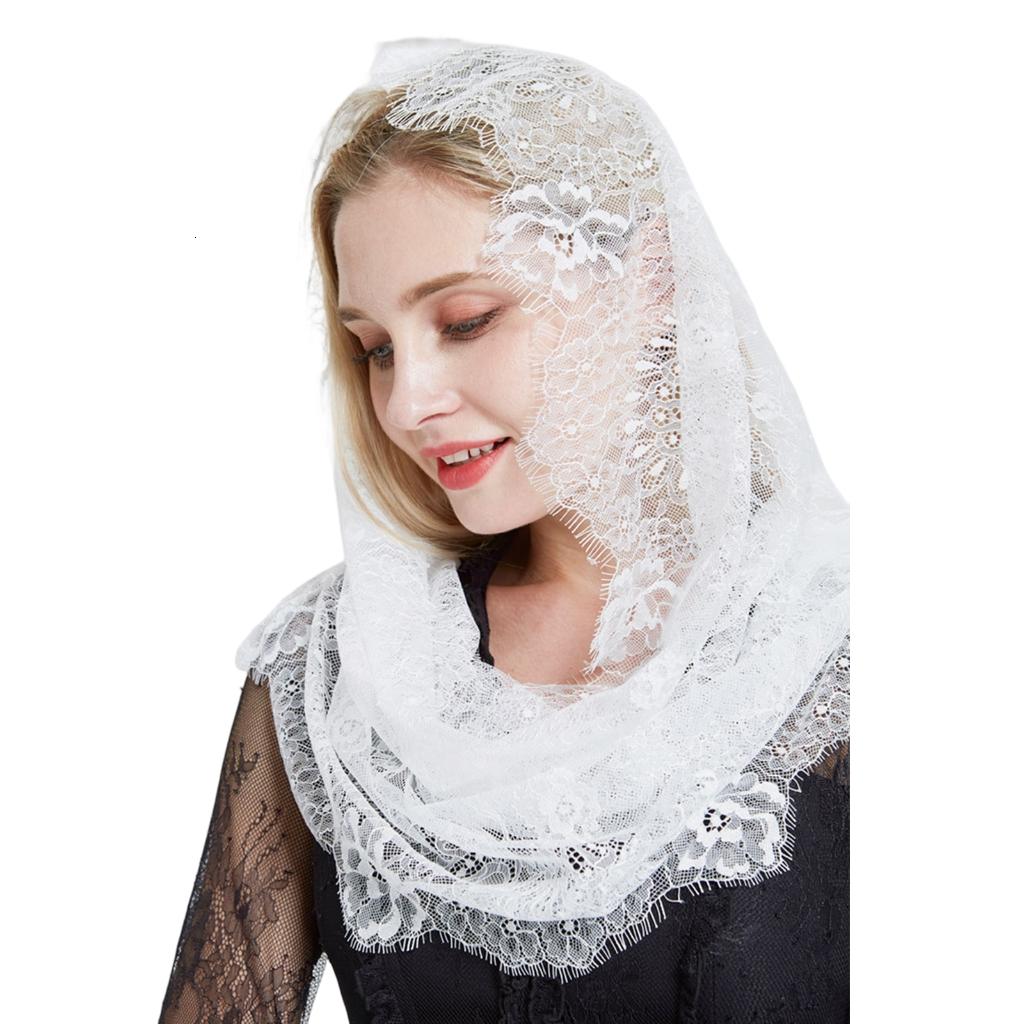 Church Mass Veil Headcovering Latin Mass Embroidery Lace Veil Mantilla ...