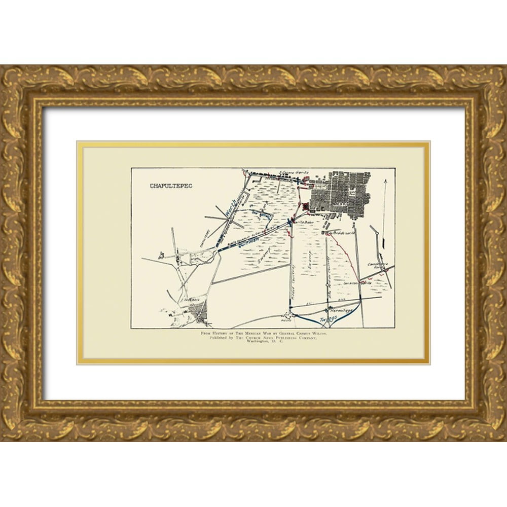 Church News Publishing 24x16 Gold Ornate Wood Framed with Double ...