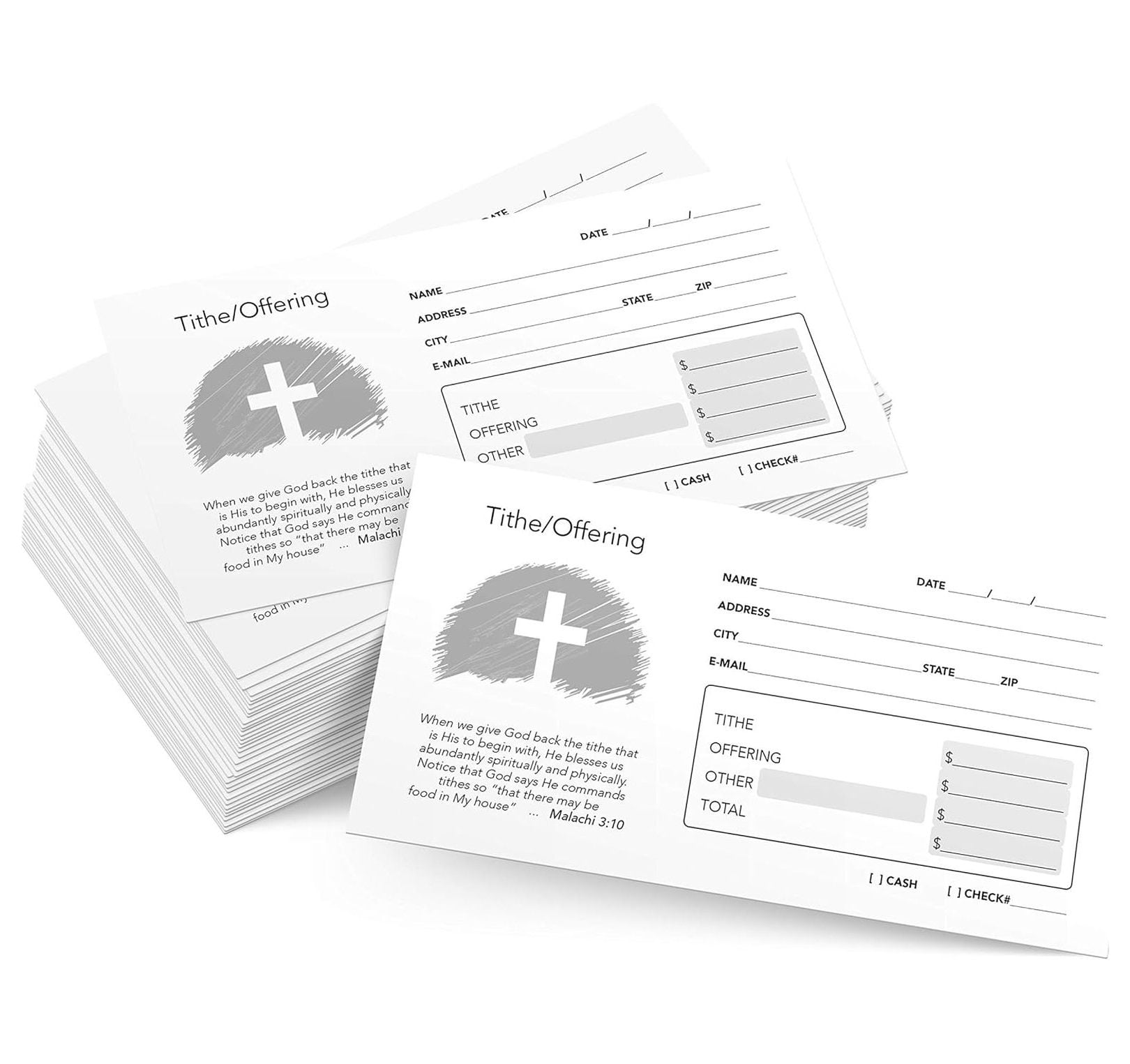 Church Offering Envelopes - 500 Pack | Tithe & Donation Envelopes 6.25 ...