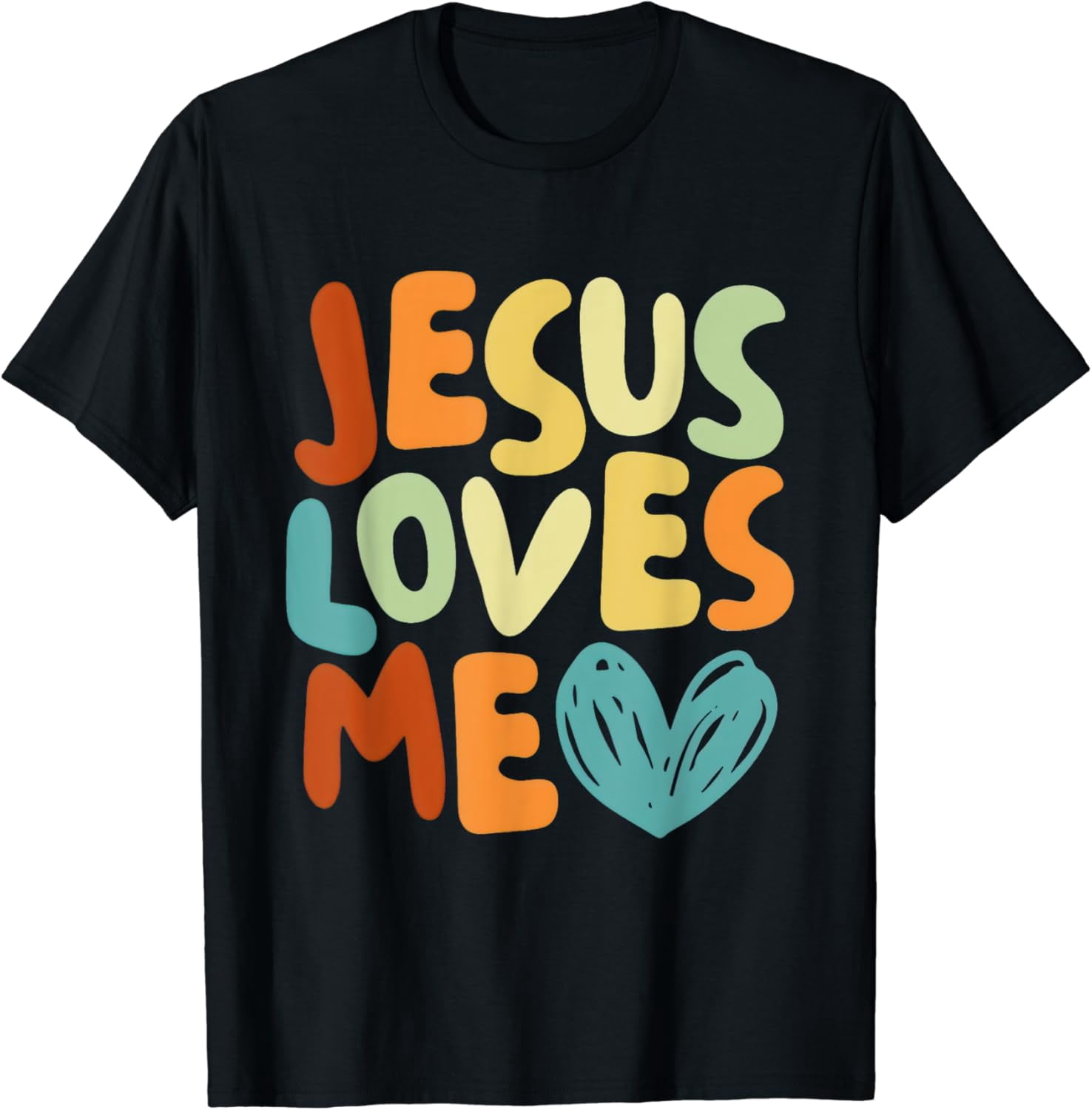 Church Prayer T-Shirt Jesus Loves Me Religious Christian Catholic mens ...