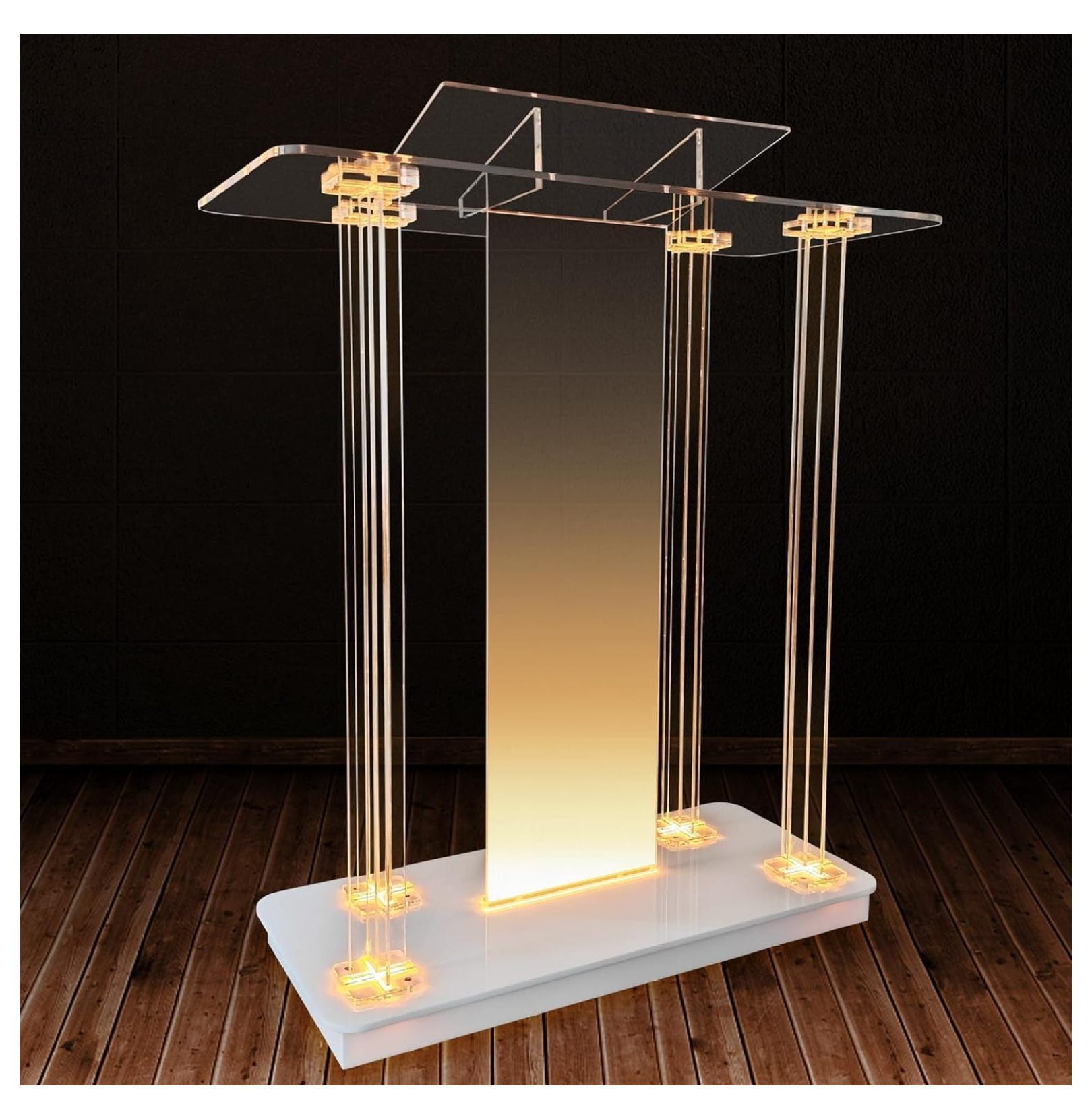 Church Pulpit with Wheels,Church Podium with Led Light,Acrylic Church ...