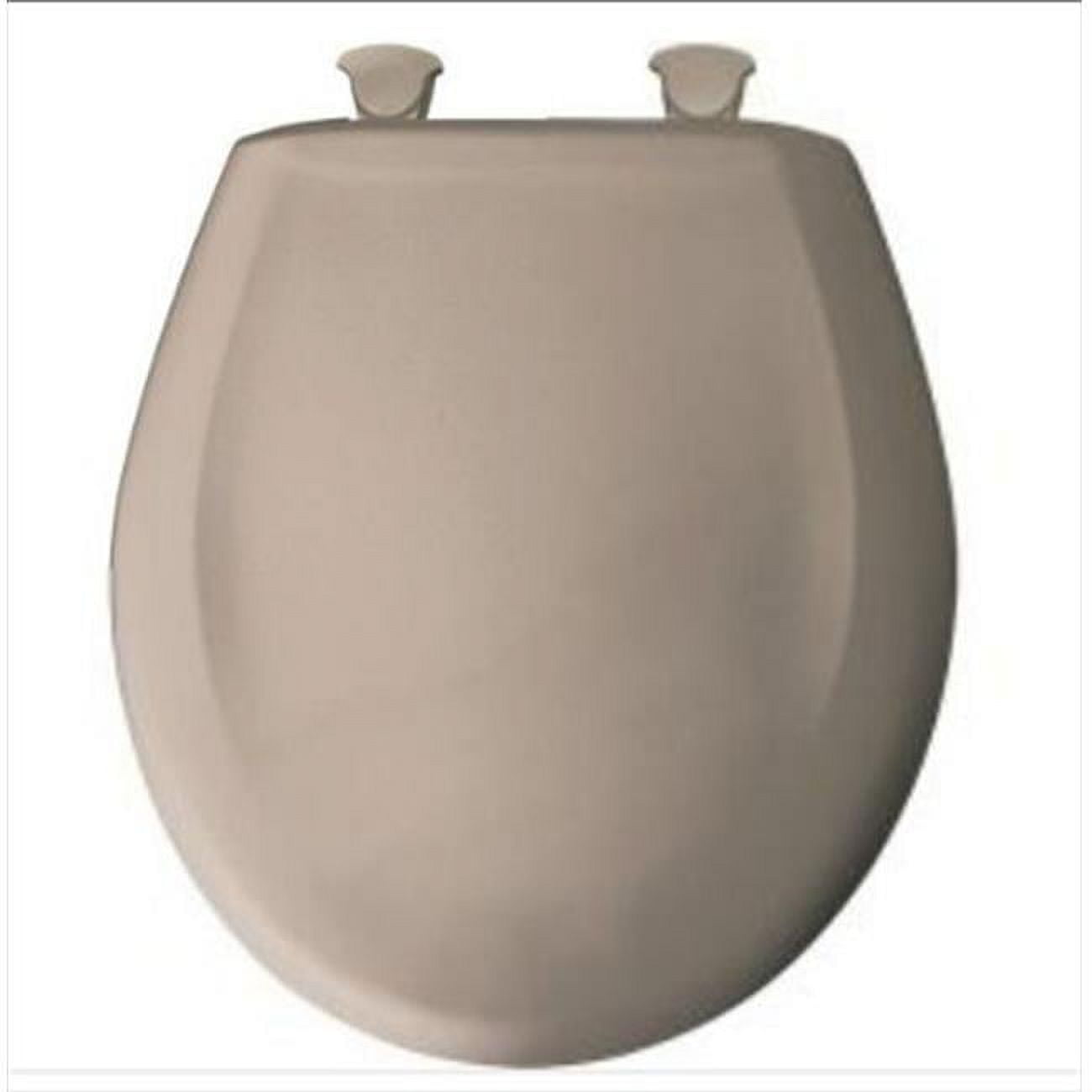 Church Seat Slow Close STA-TITE Round Closed Front Toilet Seat in Fawn ...