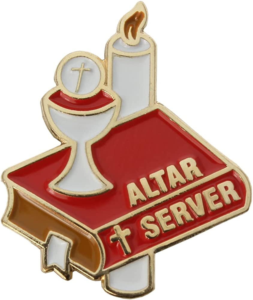 Church Service Altar Server Lapel Pin with Bible - Walmart.com