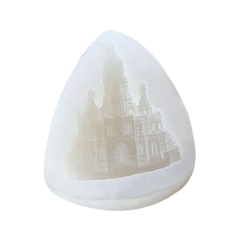 Church Silicone Molds DIY Baking Molds Castle Resins Casting Mould ...