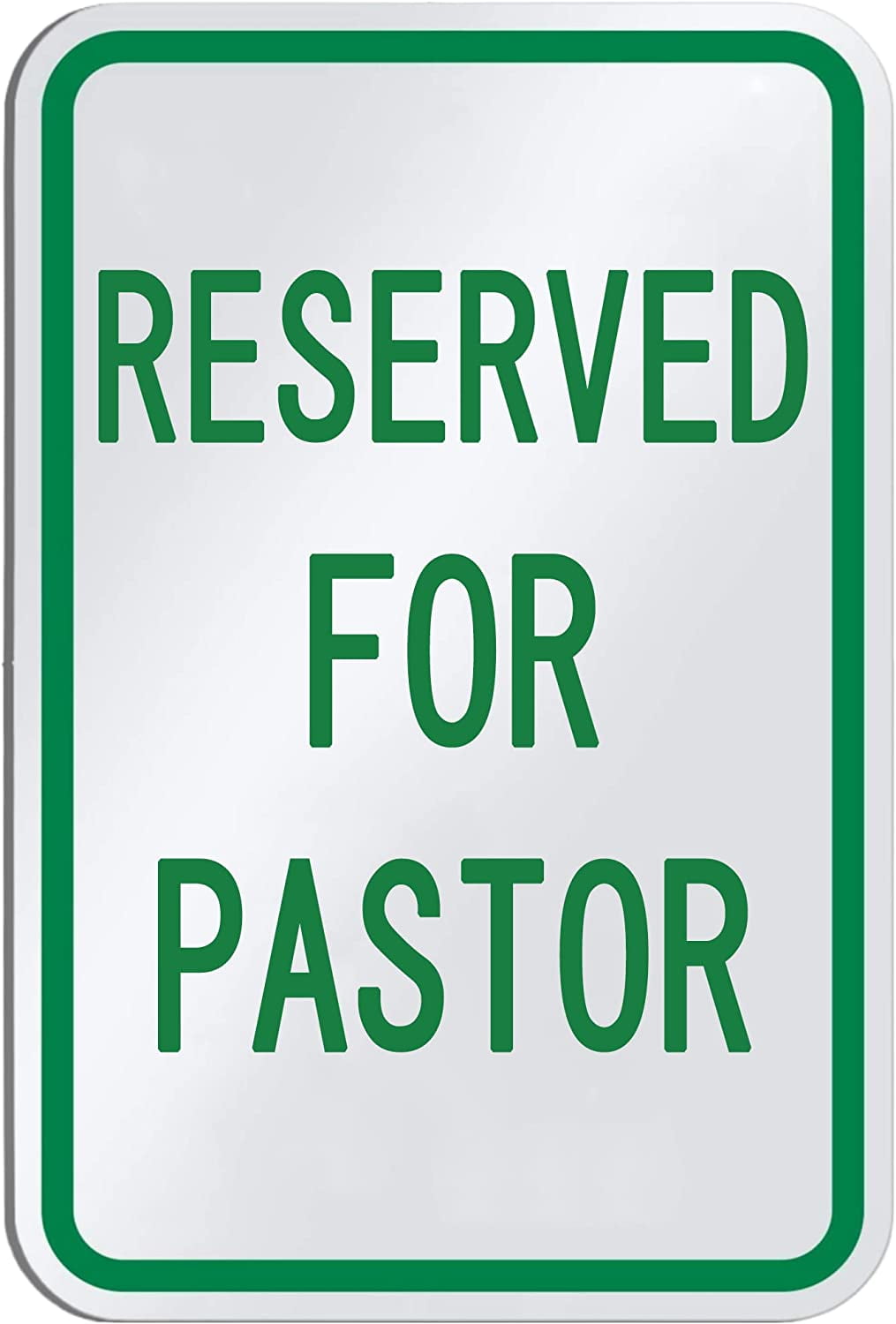 Church Visitor Parking Sign - 12 X 18 with 3M High-Intensity Prismatic ...
