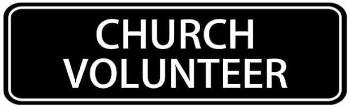 Church Volunteer Acrylic Sign For Office Door Wall Home And Business ...