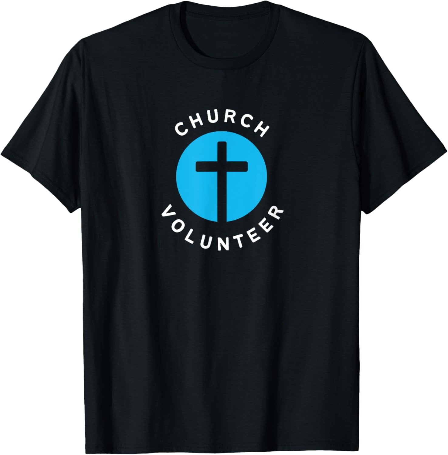 Church Volunteer Group T-Shirt men and women can wear, black, white ...
