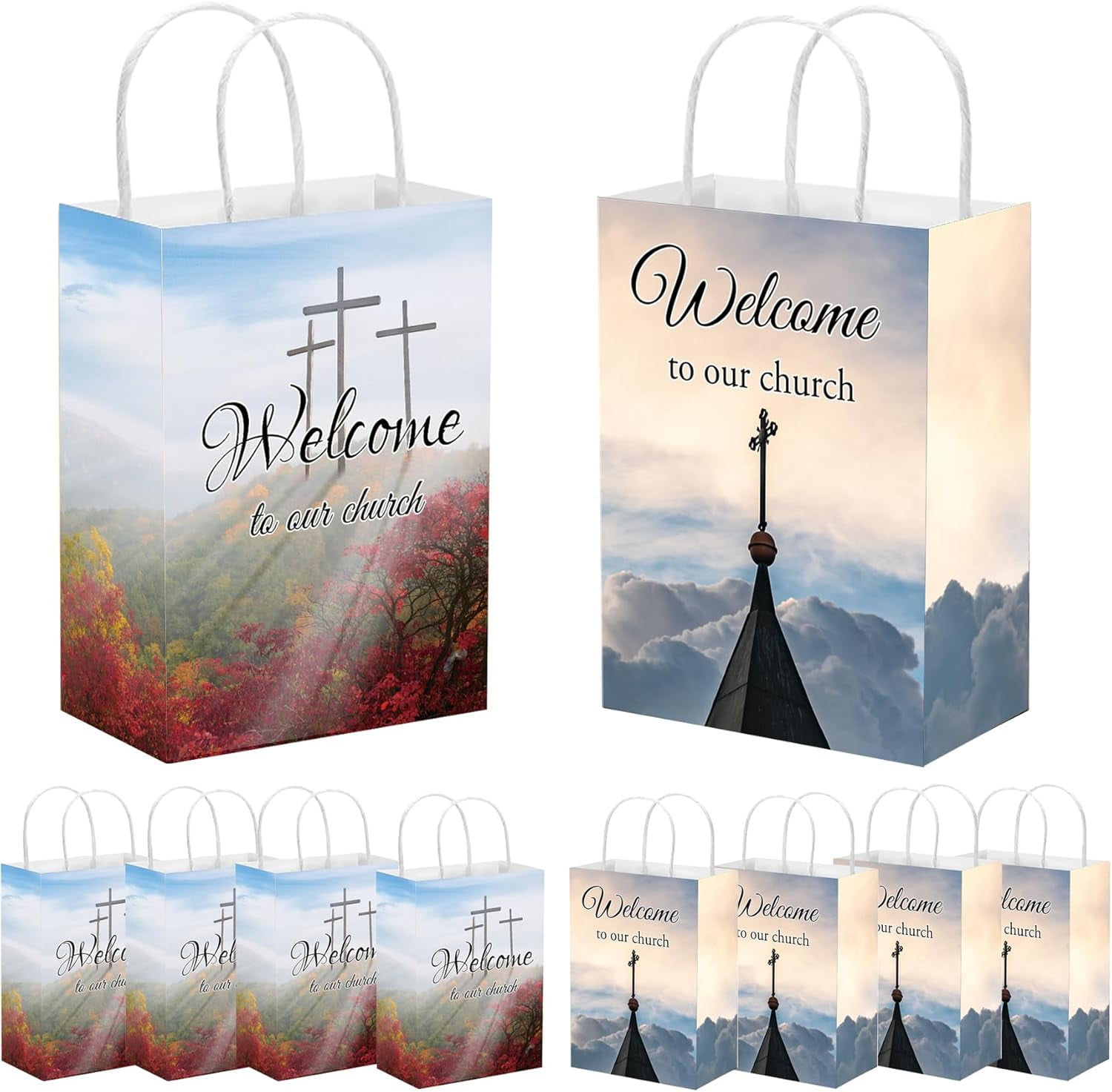 Church Welcome Bags 20PCS Religious Gift Bags Welcome to Our Church ...