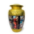 Church Window Cremation Urn, Decorative Large Golden Urns for Human ...