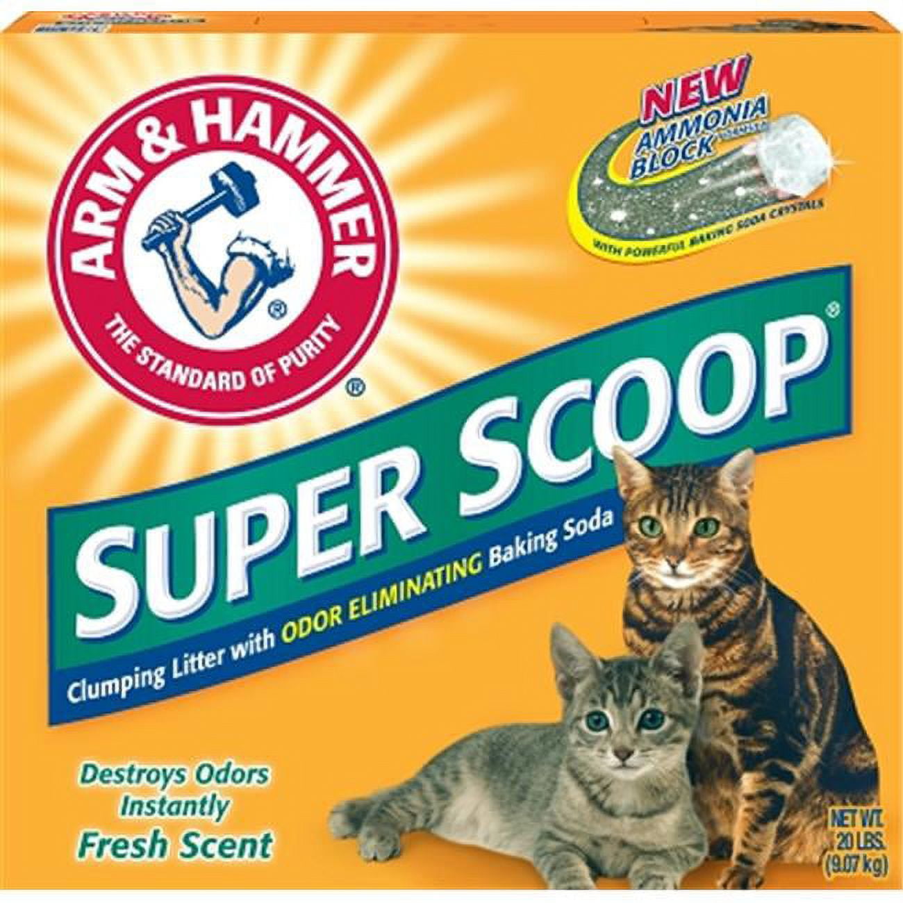 Church and Dwight Co LL02200 2-20 lb Super Scoop Litter Scent - Walmart.com