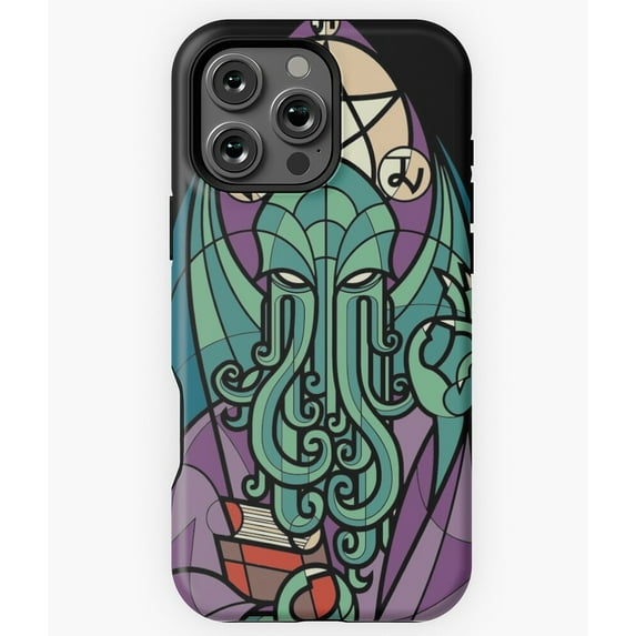 Church of Cthulhu Lovecraft Mythos Phone Case for iPhone 16 15 14 13 12 ...