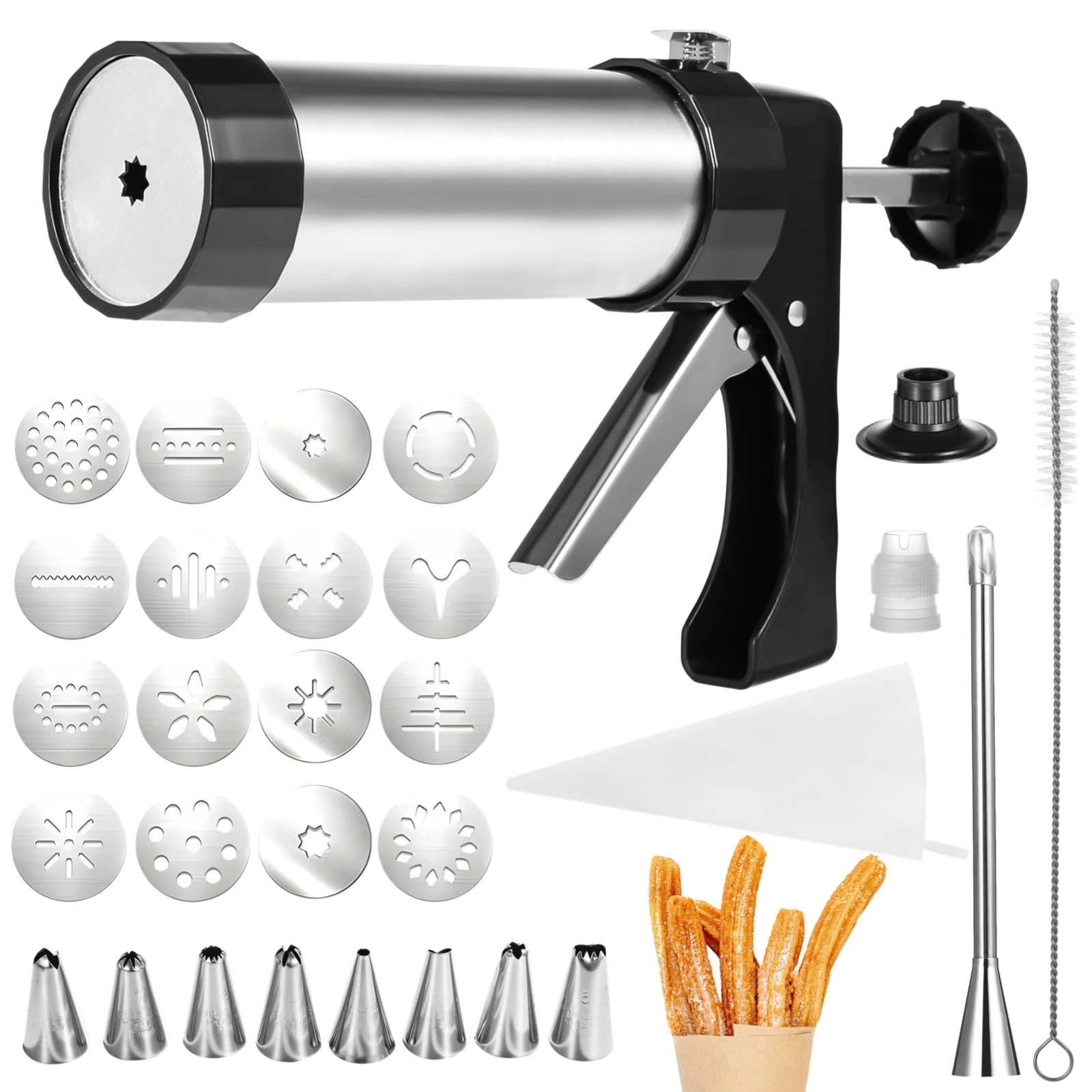 Churrera Churro Maker Machine Kit, Stainless Steel Churro Maker Kit ...