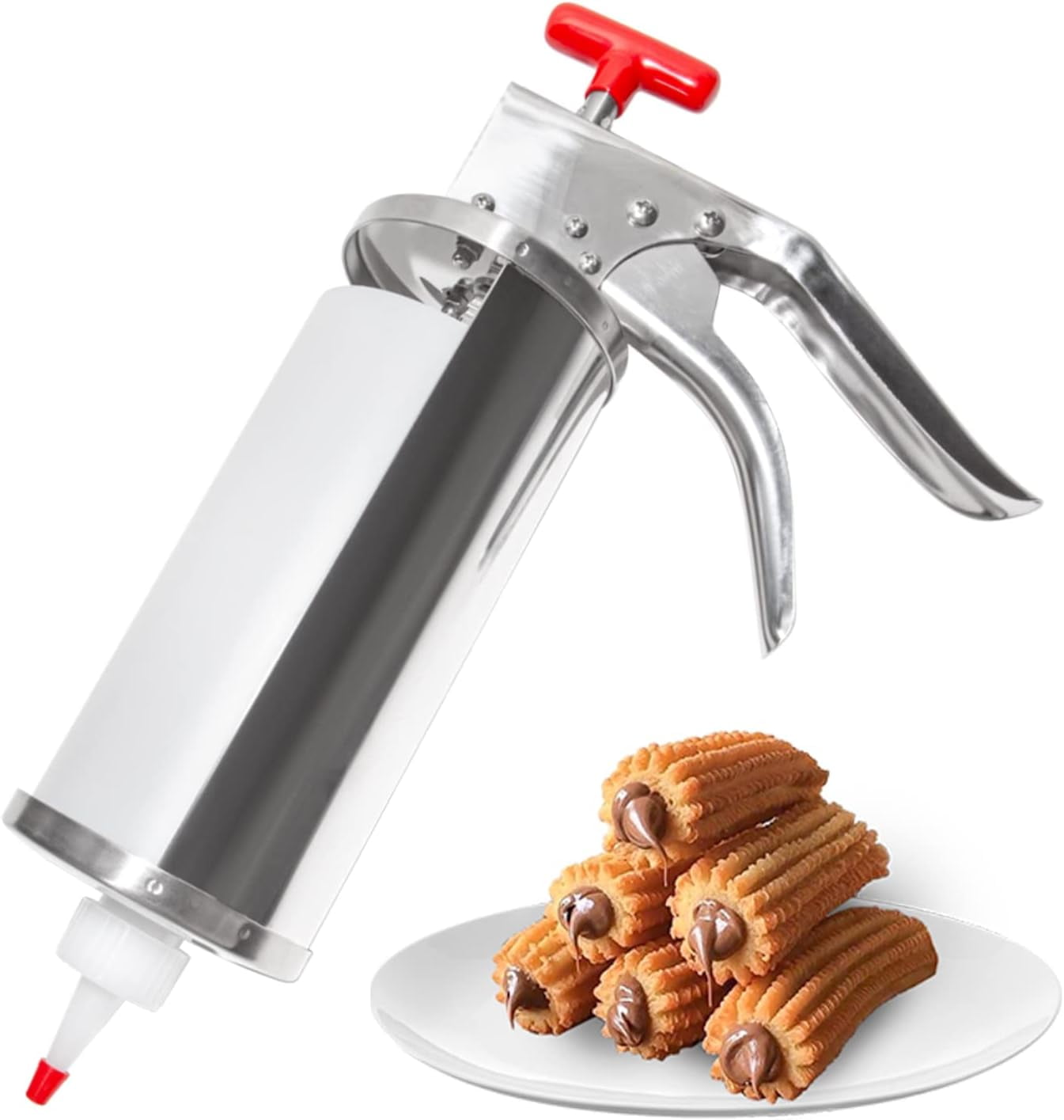 Churro Maker | Churro Filling Gun | Manual Spanish Doughnuts Filler | 1 ...