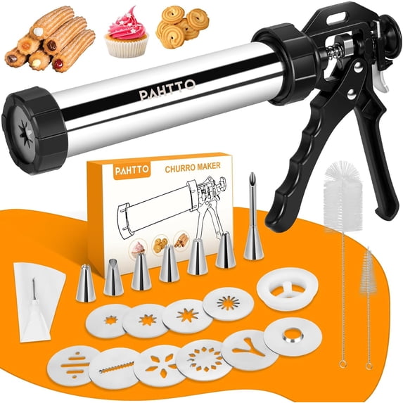 Churro Maker Machine, Stainless Steel Churros Gun Kit, 3-in-1 ...