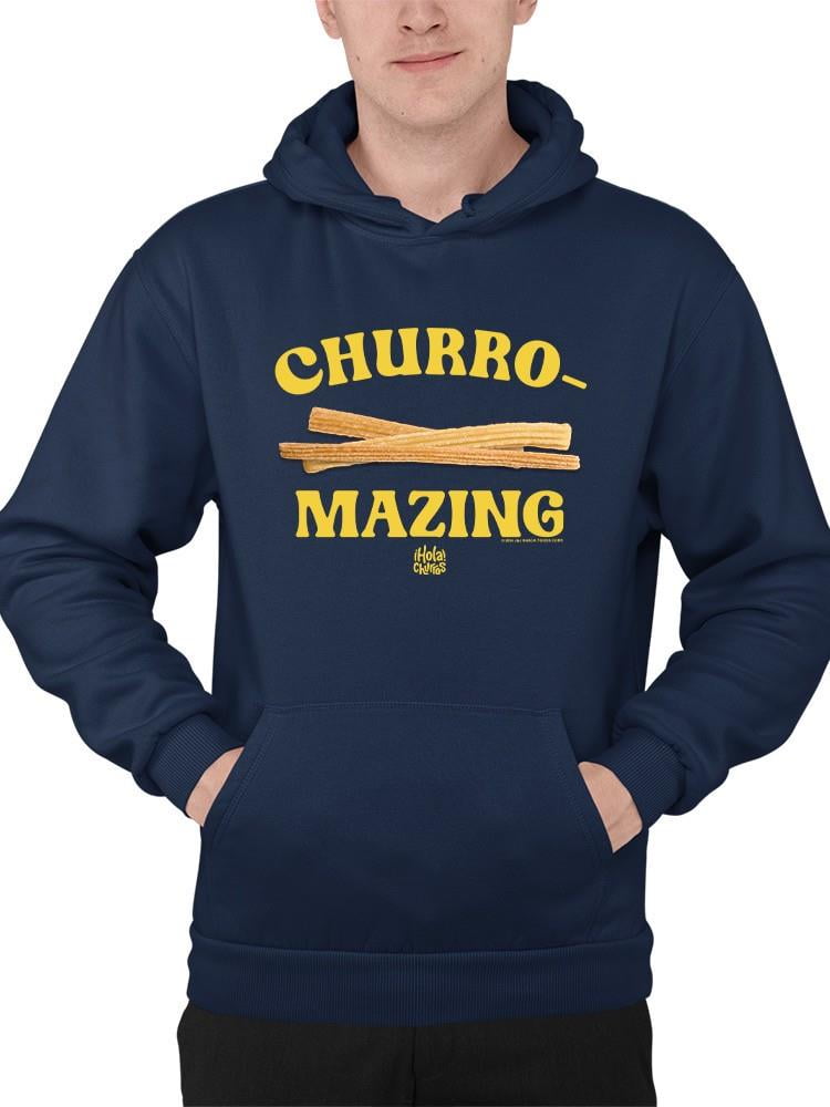 Churro-Mazing Fun Retro Foodie Design Men's Hoodie - Walmart.com