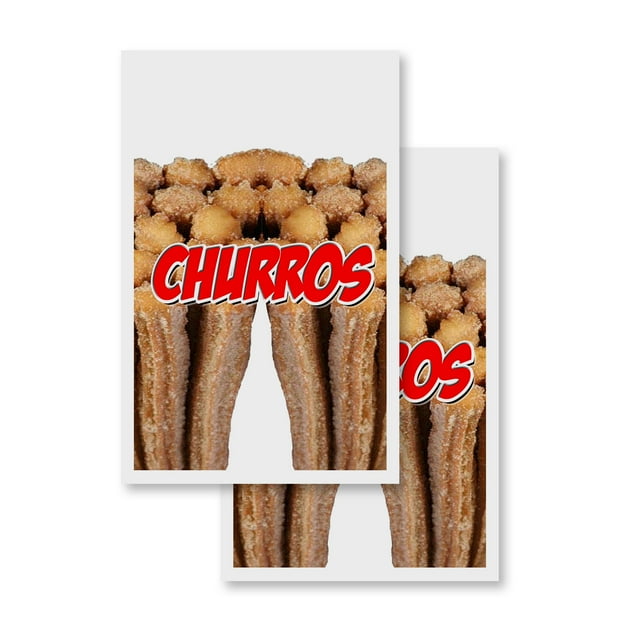 Churros (2-PACK) 24" x 36" Vinyl Decals | Sign Insert Peel & Stick ...
