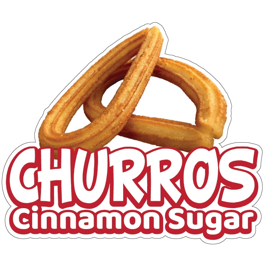 Churros Cinnamon Sugar 8" Decal Concession Stand Food Truck Sticker ...