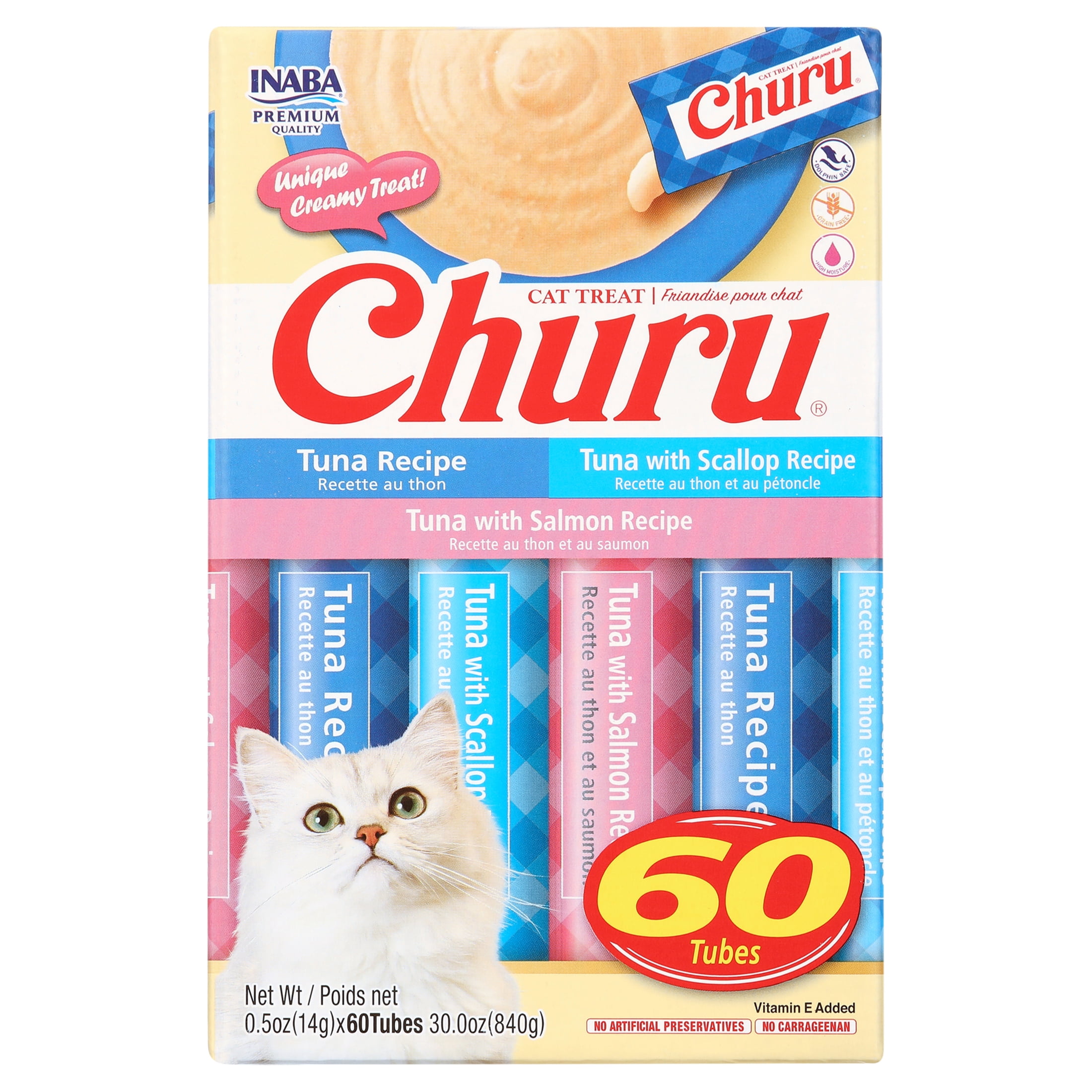 Churu Tuna Variety Pack 60 Tubes - Walmart.com