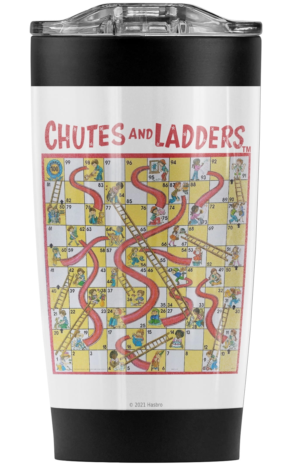 Chutes And Ladders/79 Game Board Stainless Steel Tumbler 20 oz Coffee ...