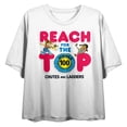 Chutes And Ladders Reach For The Top Women's White Crew Neck Short ...