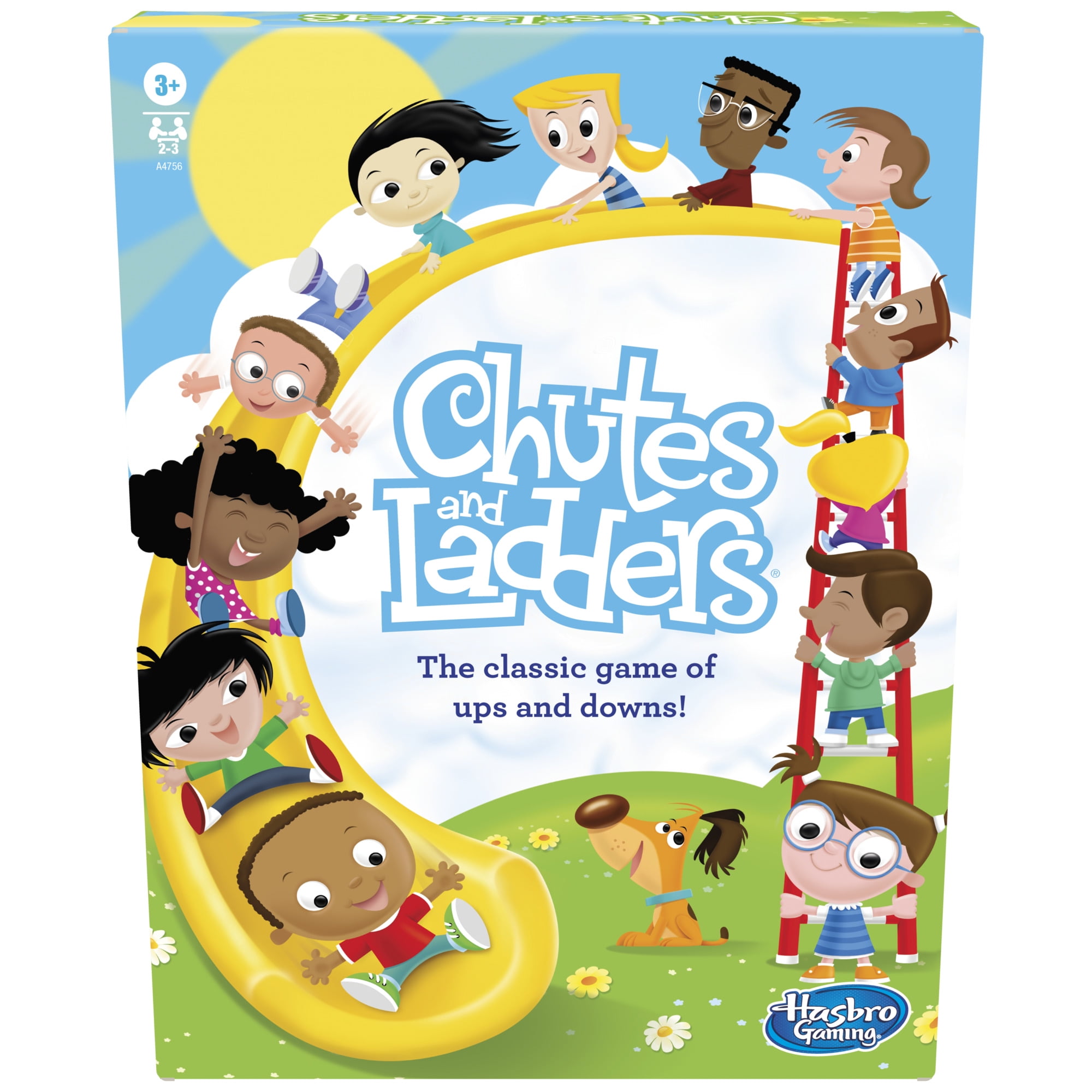 Chutes and Ladders Kids Board Game, Games for Preschoolers, 2-3 Players ...