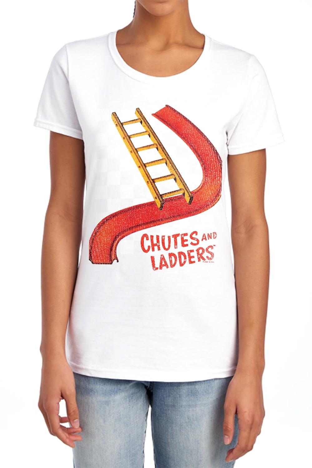 Chutes and Ladders Chute and Ladder Women's T Shirt, White, Large ...