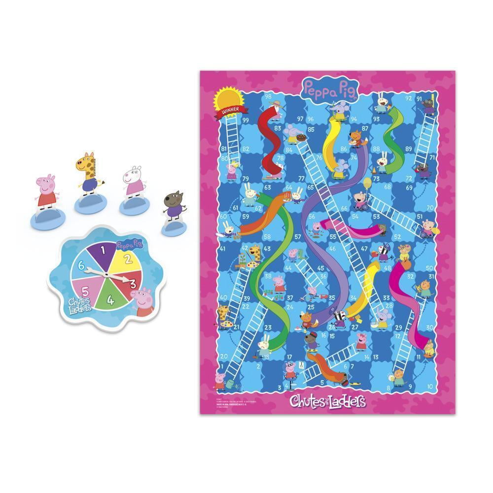 Chutes and Ladders: Peppa Pig Edition Board Game for Kids Ages 3 and Up ...