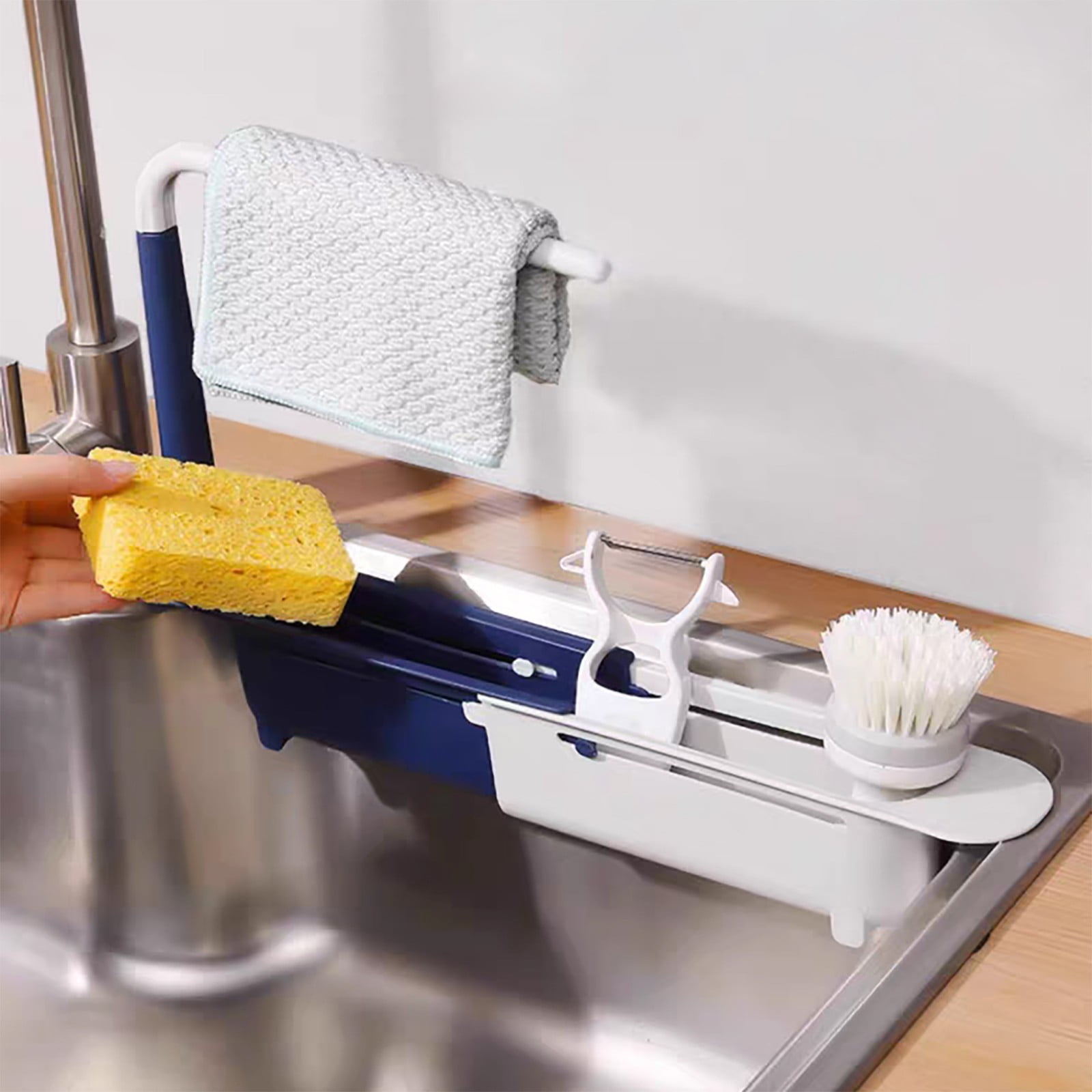 Chuyi Kitchen Drain Rackstorage Rack Updated Telescopic Storage Rack ...