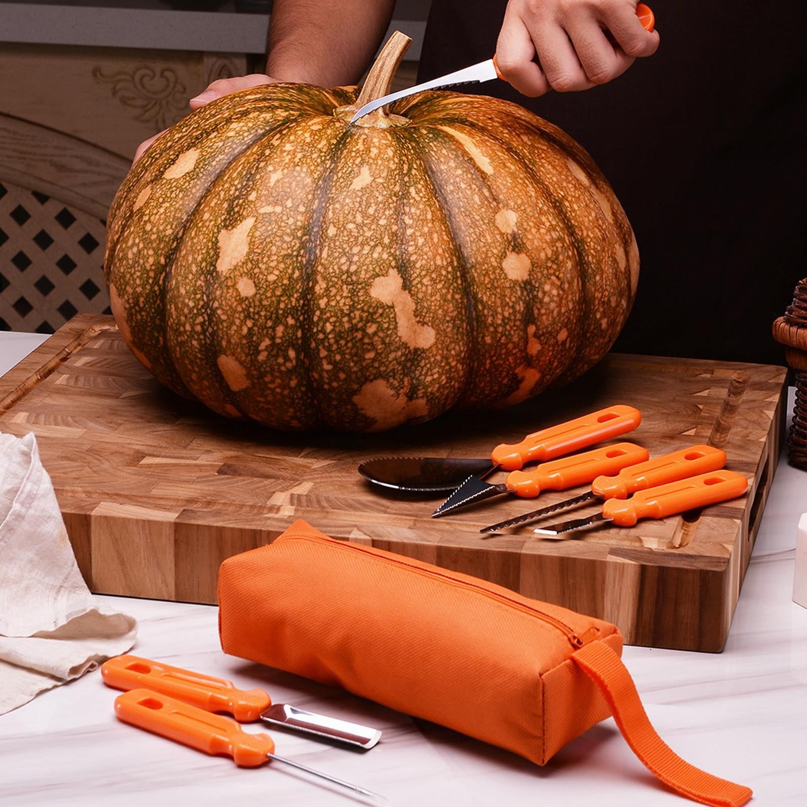 Chuyi Polishing Stonepumpkin Carving Kit – Stainless Tool – Heavy Duty ...