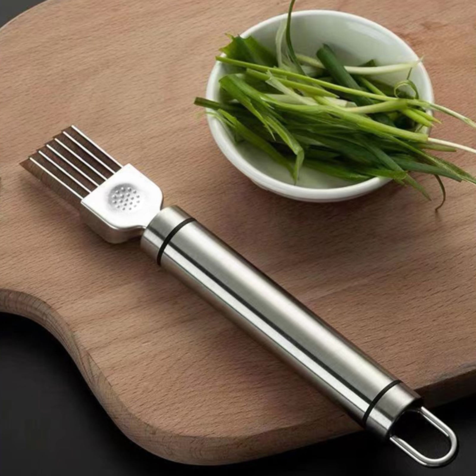 Chuyi Polishing Stonesilk the Stainless Steel 2024 Upgrade Chopped Green Onion Shredder Manual ...