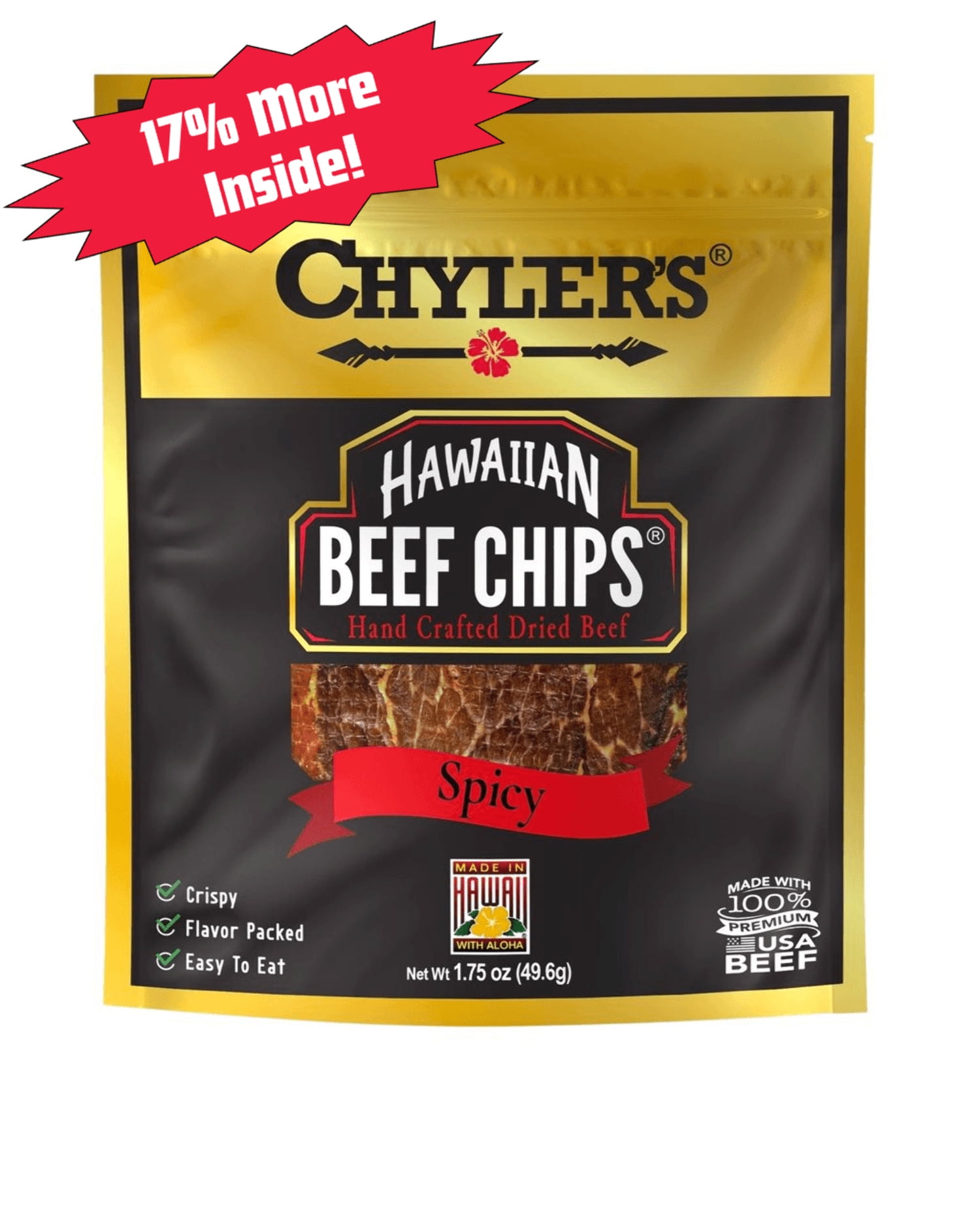 Chyler's Hawaiian Beef Chips - Spicy - Walmart.com