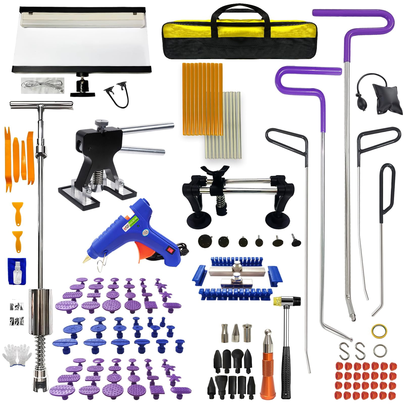 Chymogul 168 Pcs Paintless Dent Removal Rods, Paintless Dent Repair ...