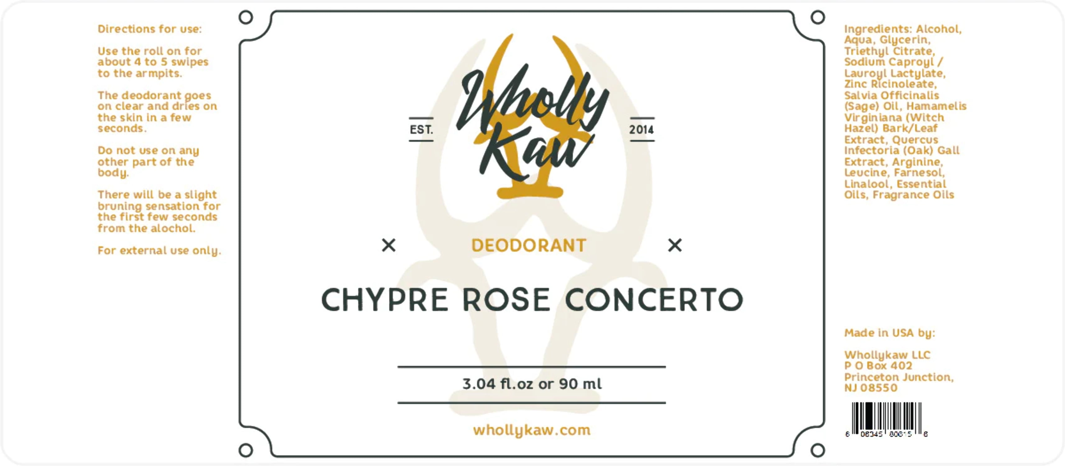 Chypre Rose Concerto Deodorant - Walmart.com