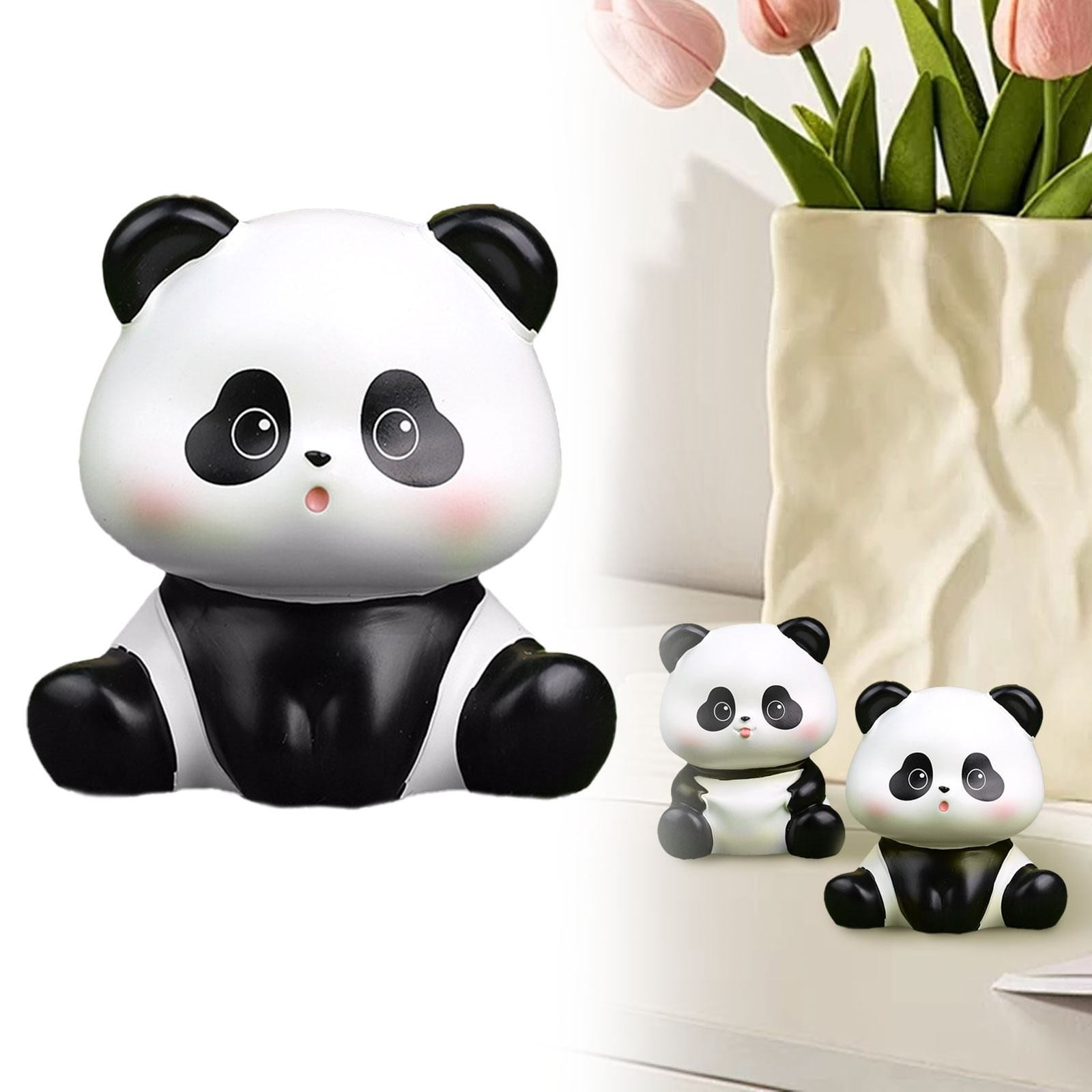 Chziua Desktop Ornament Cute Panda Fufu Mini Decoration Resin Crafts ...