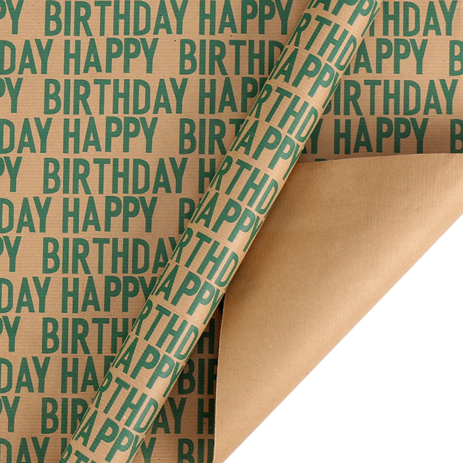 Chziua Green Happy Birthday Wrapping Paper for Boys Men Women Girls ...