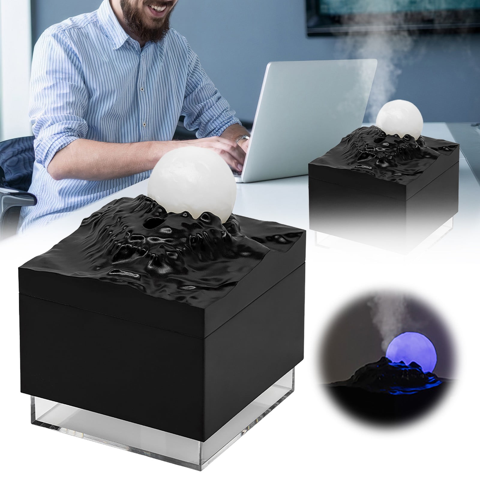 Chziua Humidifier Humidifiers for Bedroom 300ml Portable Air Humidifier ...
