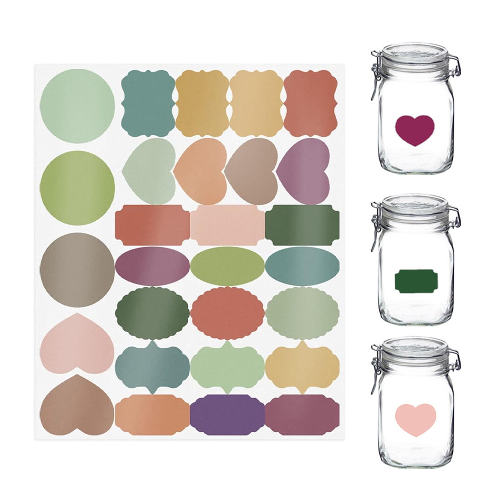 Chziua Multi Purpose Chalkboard Labels for Regular/Wide Mouth Mason Jar ...