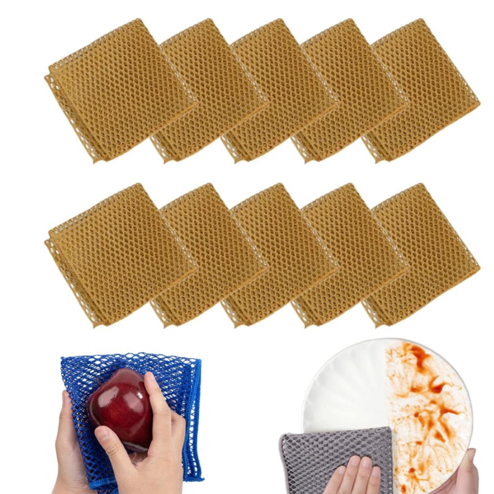 Chziua Multipurpose Mesh Dishwashing Rags Upgraded Multifunctional ...