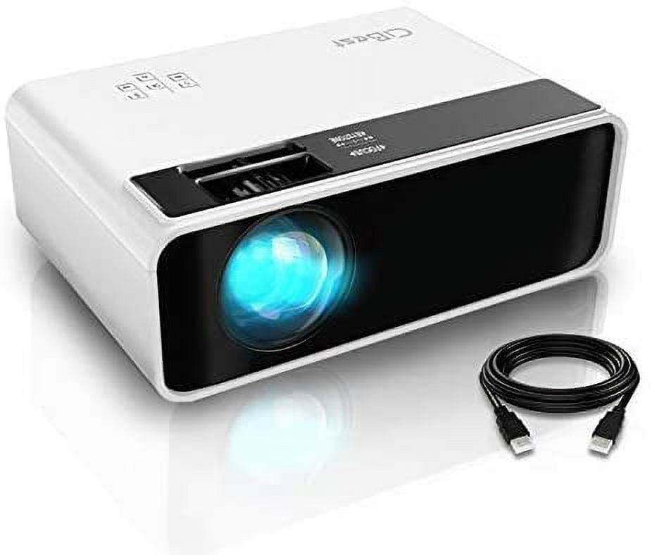 CiBest W13 Mini Projector, 4500L LED Outdoor Video Projector, 1080P 200 ...