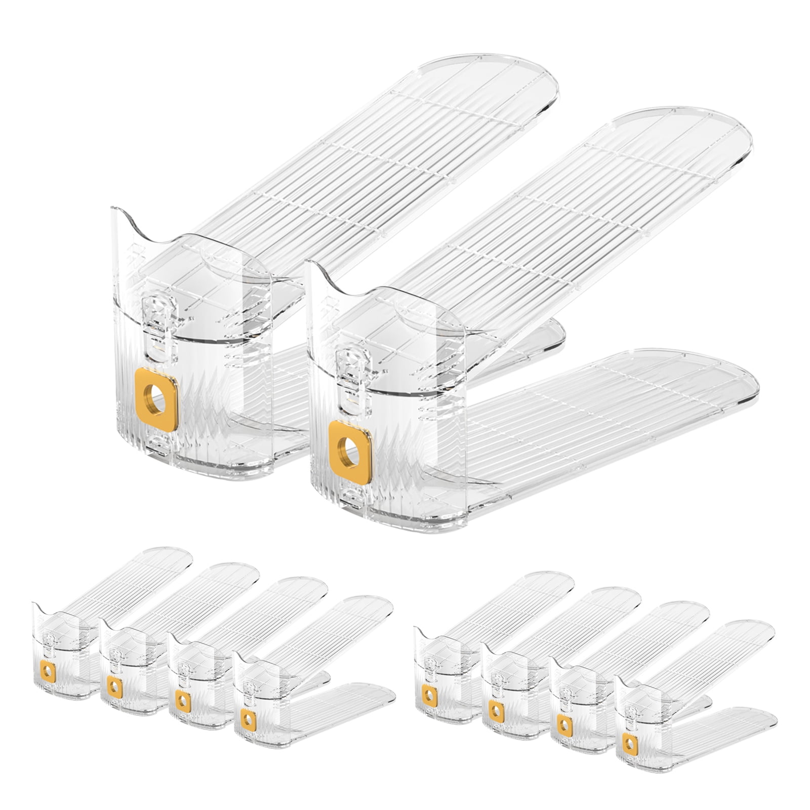 CiBiZi 10Pack Shoe Slots Organizer - Shoe Stacker,3 Levels Adjustable ...