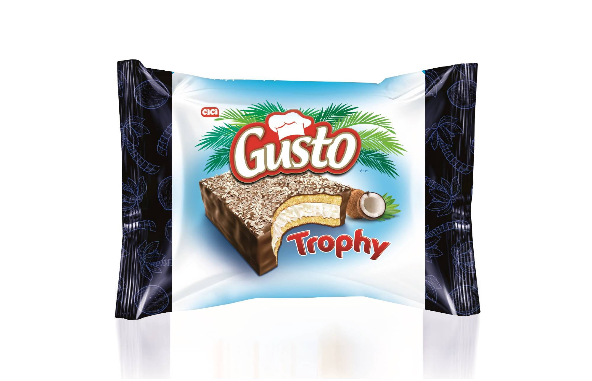 CiCi Gusto TROPHY Sponge cake 50 g with MARSHMALLOW filling and icing ...