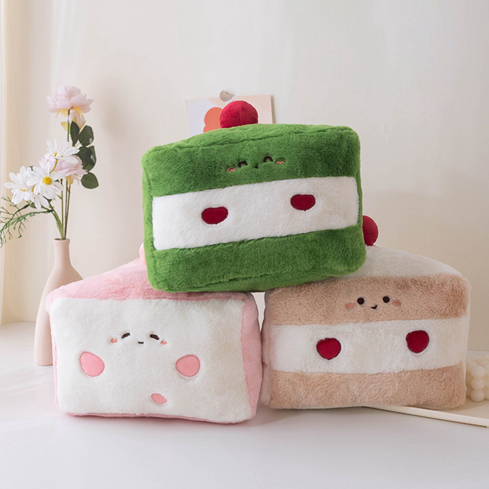 CiDai 11.8" Cartoon Cake Shaped Plush Toys - Soft & Cuddly Toy - Cute ...