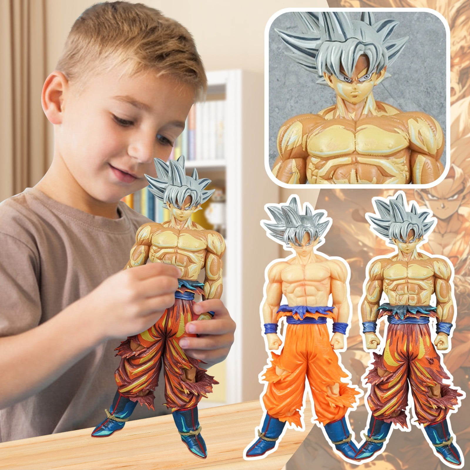 CiDai 11.8 Inch Dragon Ball Super - Son Goku Ultra Instinct Standing ...