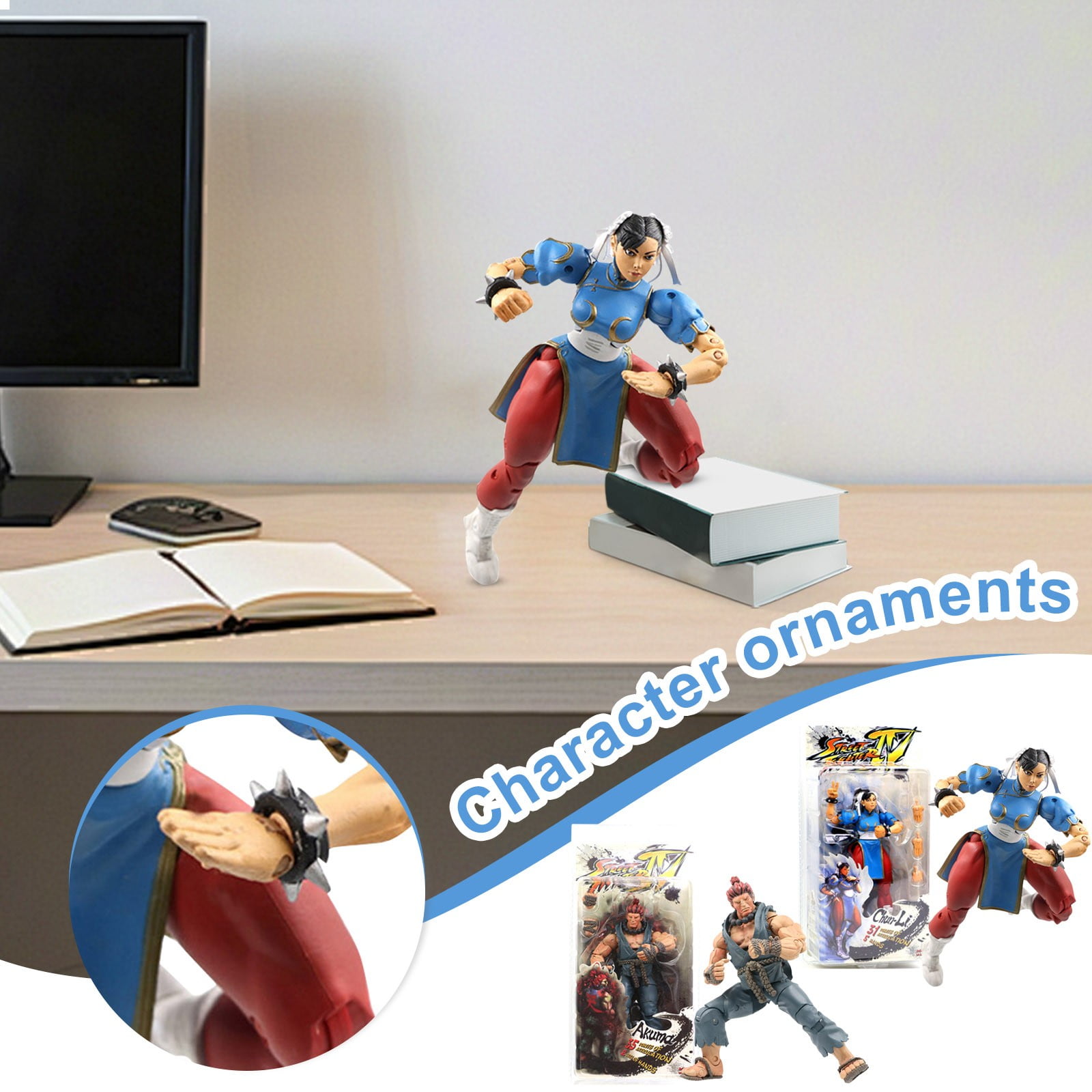 CiDai 6.6 Inch Street Fighter Action Figures Toys - Chun-Li Character ...