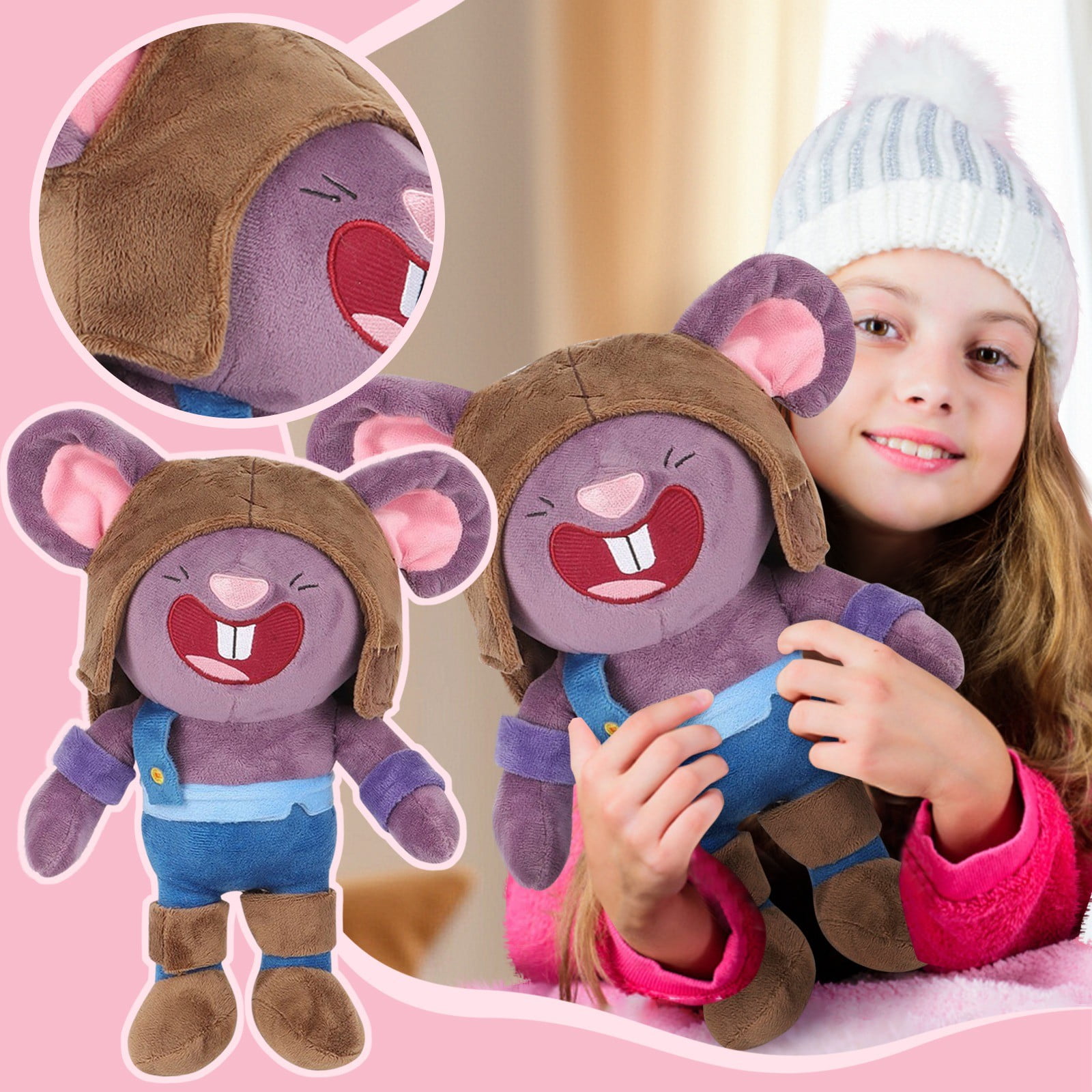 CiDai 9.8" Mouse Brawl Stars Plush Toys, Brawl Stars Stuffed Animals ...